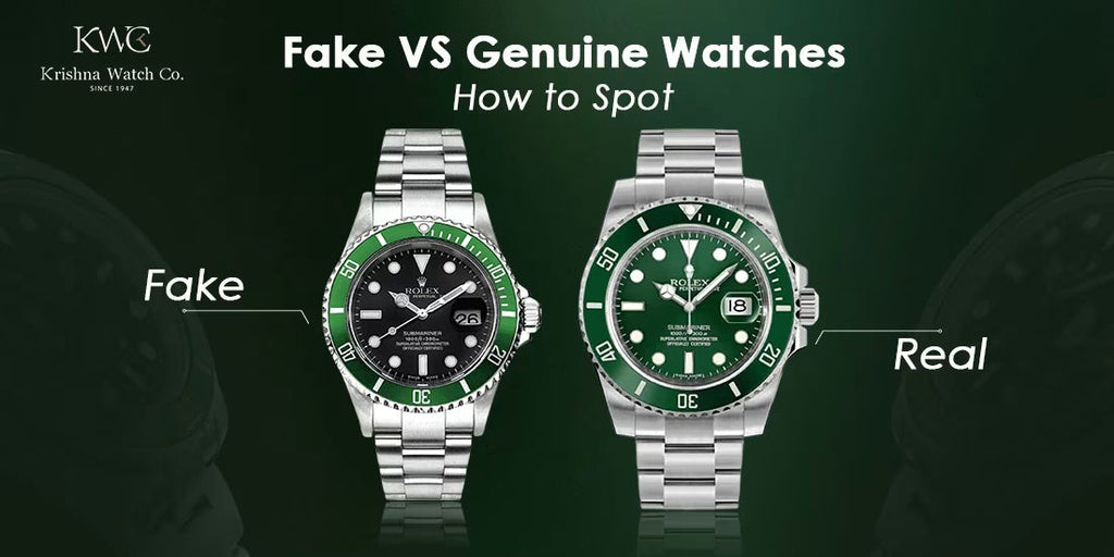 Real vs Fake Watches: How to Spot a Genuine Luxury Timepiece – KRISHNA ...