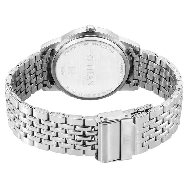 Titan Karishma Zing Quartz Analog Blue Dial Stainless Steel Strap Watc ...