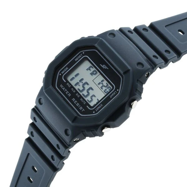 SF Hexa Digital Dial Unisex Watch With Polyurethane Strap 77122pp01 ...