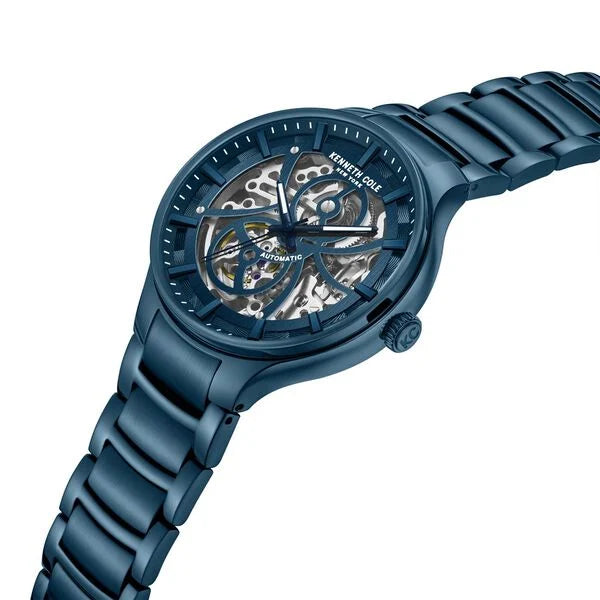 Kenneth Cole Automatic Blue Dial Stainless Steel Strap Watch For Men k ...